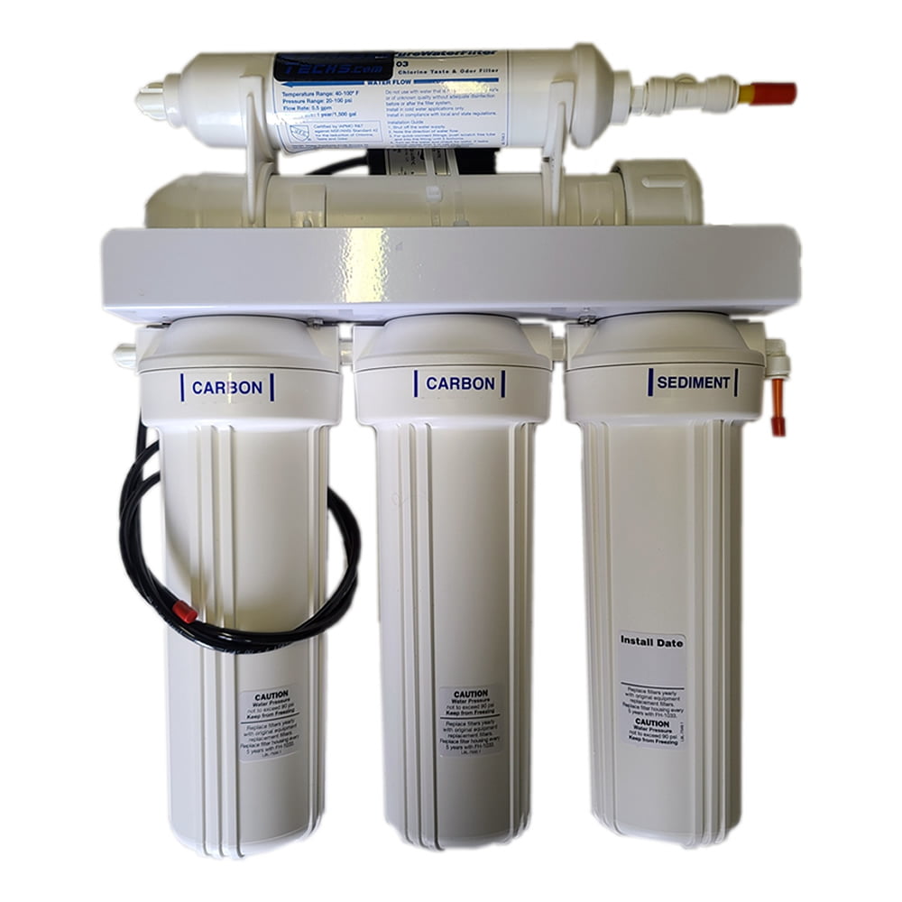 Reverse Osmosis 5-Stage 50gpd w/ Permeate Pump NSF Vertex